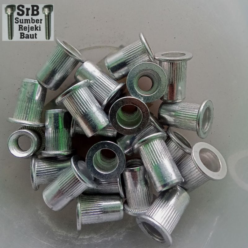 Jual Rivet Nuts M6 atau Mur Rivet M6 harga satuan | Shopee Indonesia