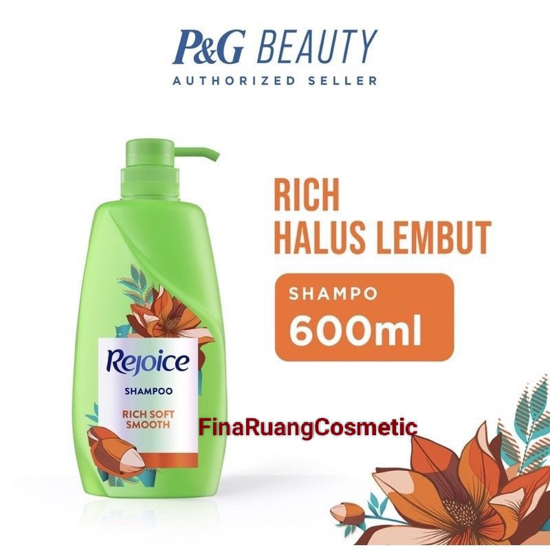 Jual Rejoice Shampoo Jumbo Rich Soft Smooth 600ml | Shopee Indonesia