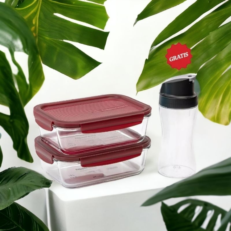 Jual Wadah Tempat Kotak Makan Makanan Kue Roti Kaca Premiaglass ...