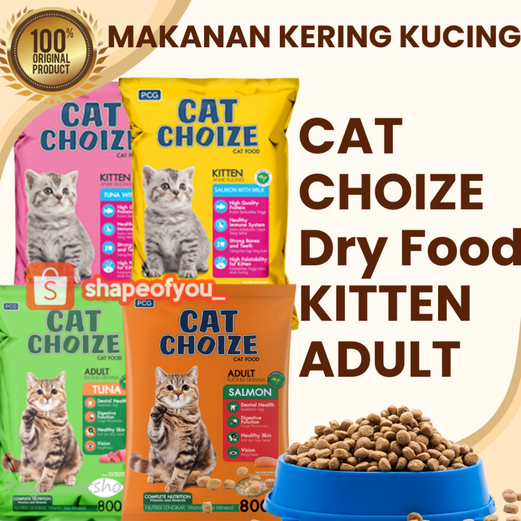 Jual Cat Choize Kitten Catchoize Plus Makanan Kucing Kering Cat Choice ...