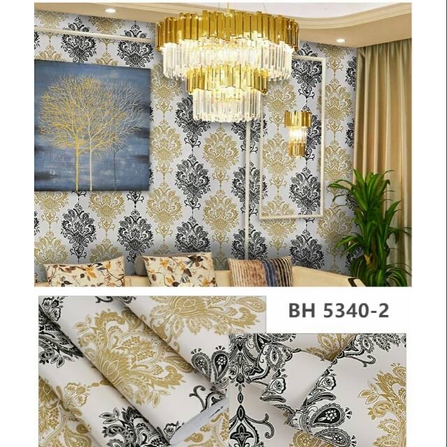 Jual Wallpaper Dinding Ukuran 45 CM x 10 M Motif TERMURAH 1 KG MUAT 2 roll pcs TERBAIK | Shopee ...