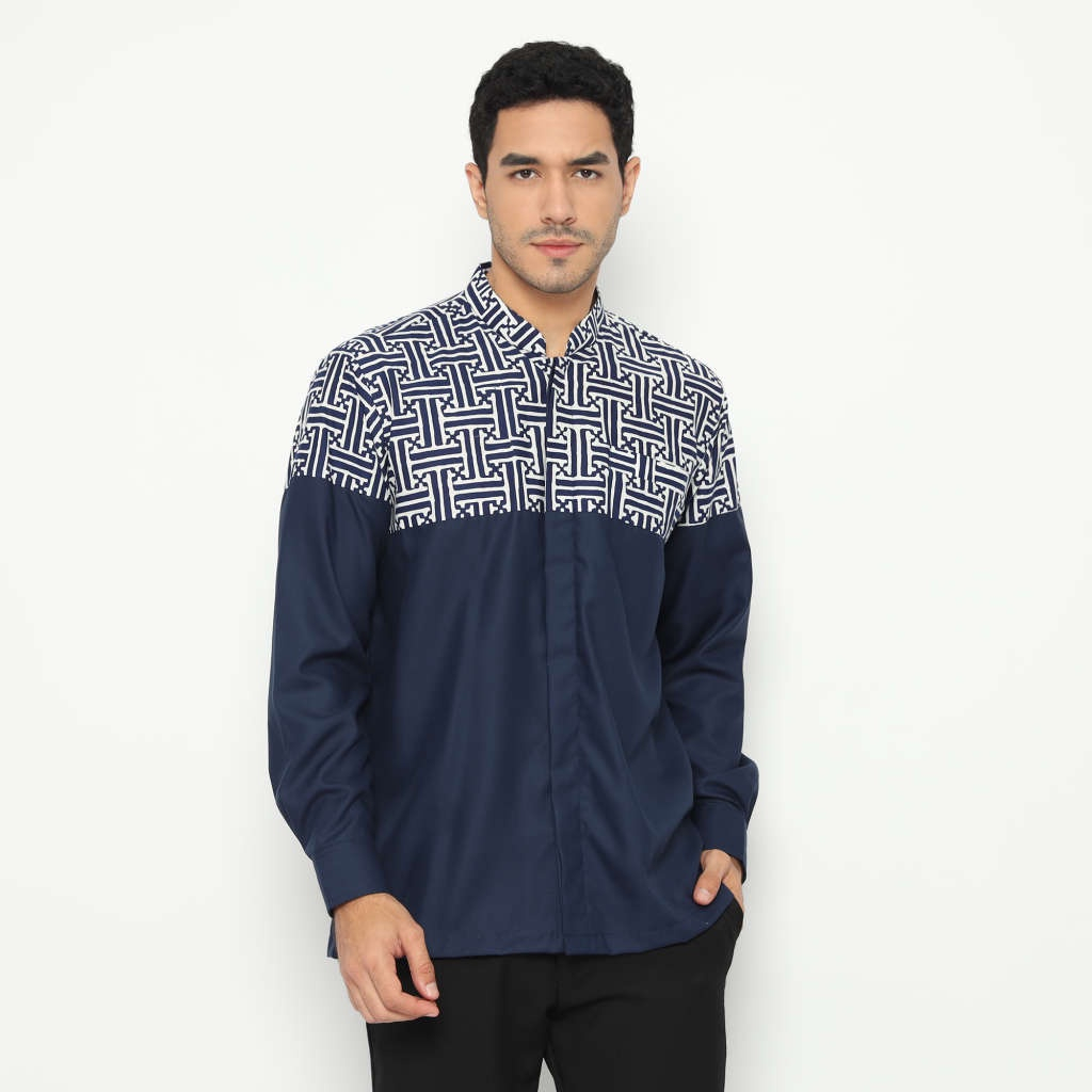 Jual Baju Koko kemeja Fatih habibi batik 2023 | Shopee Indonesia