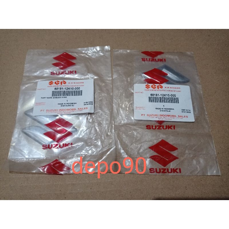 Jual Logo Emblem S 6x6 Sayap Satria Fu Injeksi Asli 68181-12K10-000 Ori ...