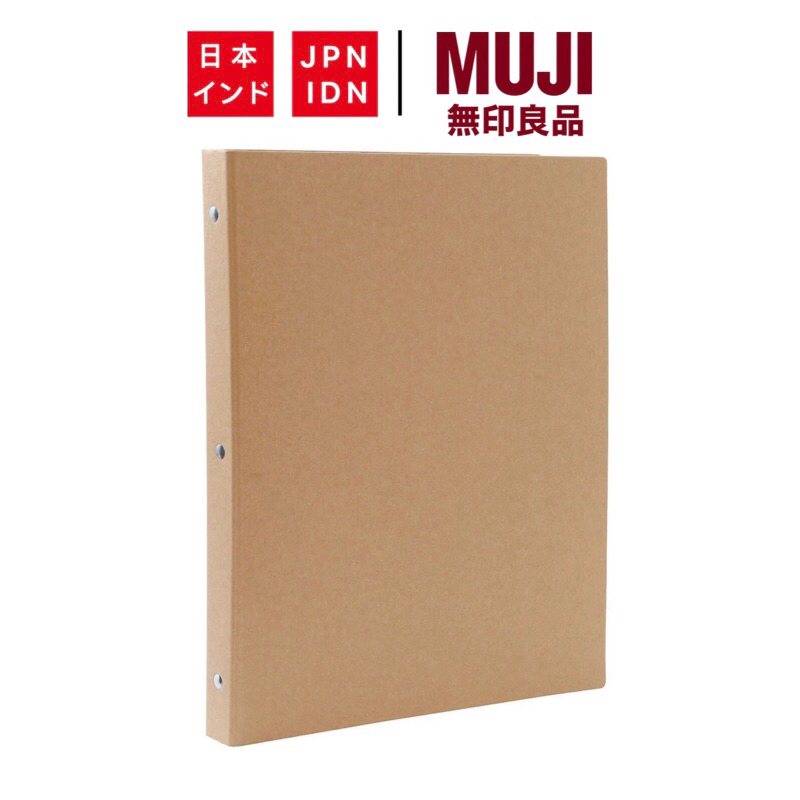 Jual [Pre Order] MUJI - Binder Kraft beigi and dark grey | binder ...