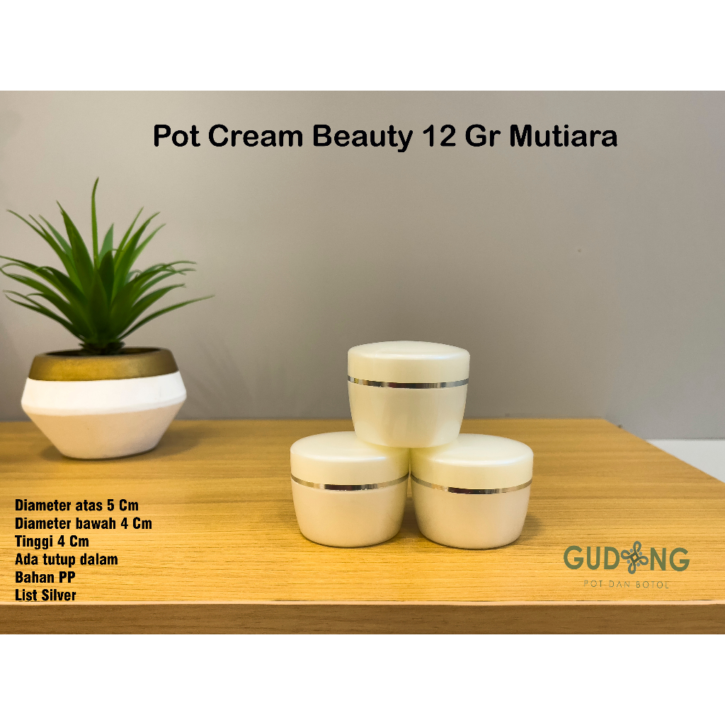 Jual POT CREAM BEAUTY 12 GRAM MUTIARA (KEMASAN 25 PCS @ Rp1800 ...