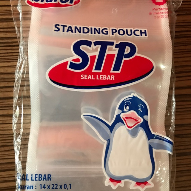 Jual Plastik Standing Pouch Uk 14x22 isi 50 pcs (STP Blutop Double Seal ...