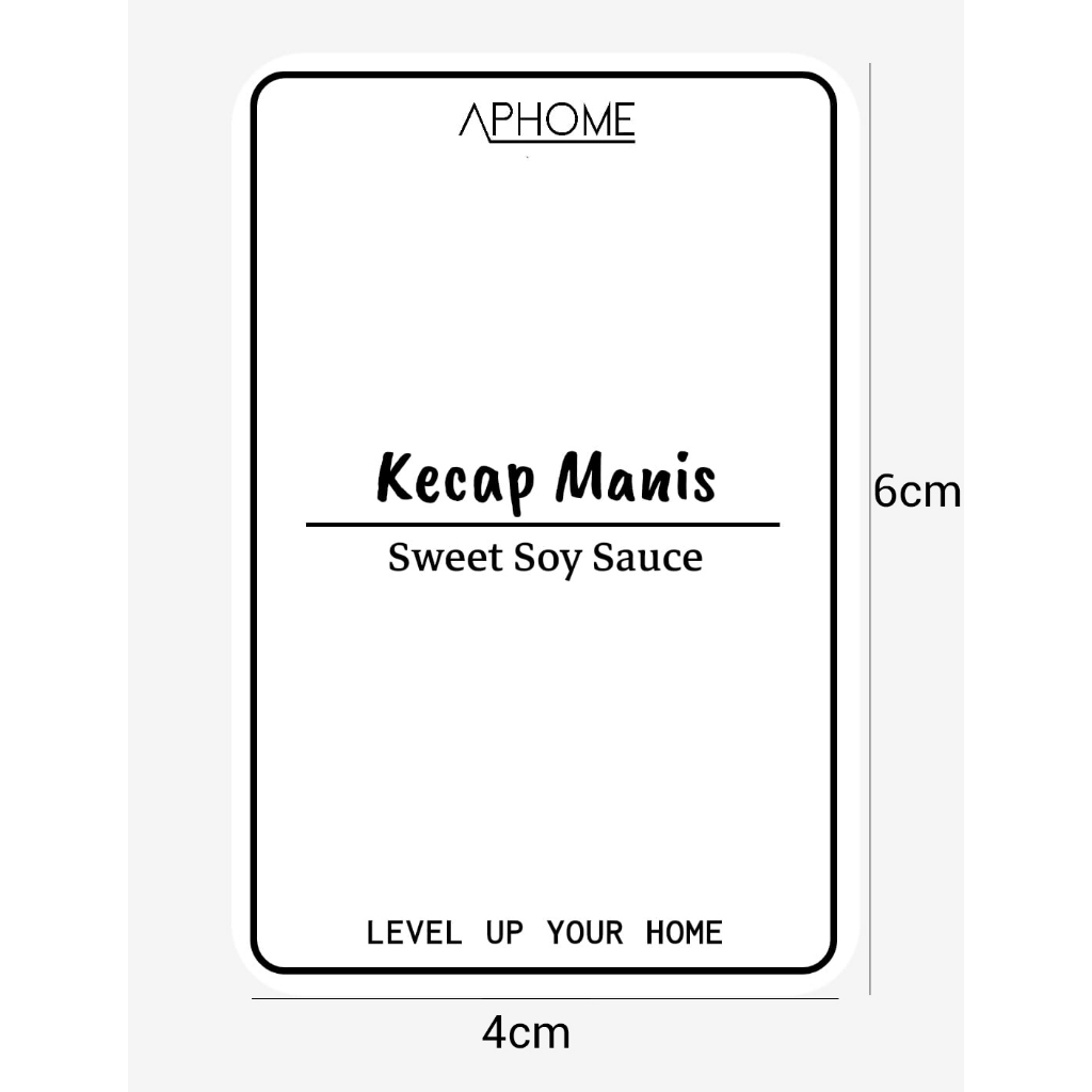 Jual APHOME Stiker Label Botol Saos Kecap | Shopee Indonesia
