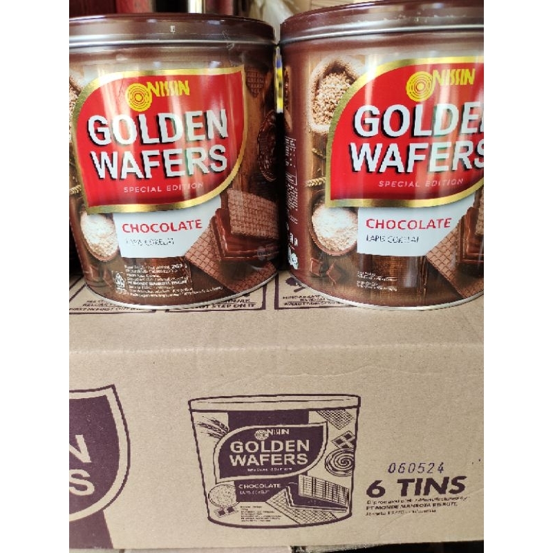 Jual NISSIN GOLDEN WAFERS isi 6 kaleng | Shopee Indonesia