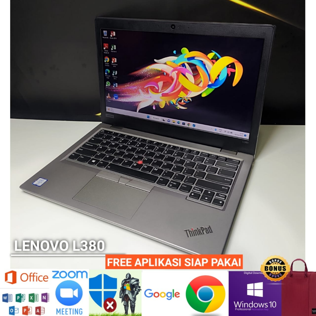 Jual Laptop Lenovo L380 core i5 gen 8 ram 8gb SSD 256gb touchcreen & backlight - windows 10 ...