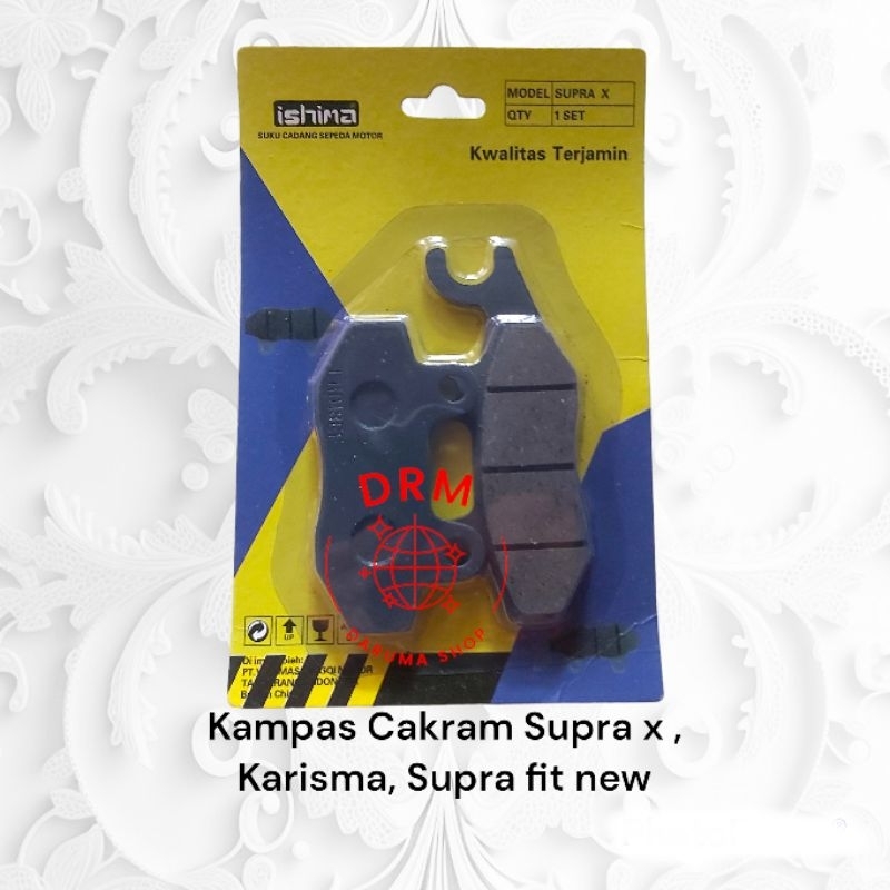 Jual DISC PAD KAMPAS REM DEPAN KAMPAS CAKRAM SUPRA X, KARISMA, SUPRA ...