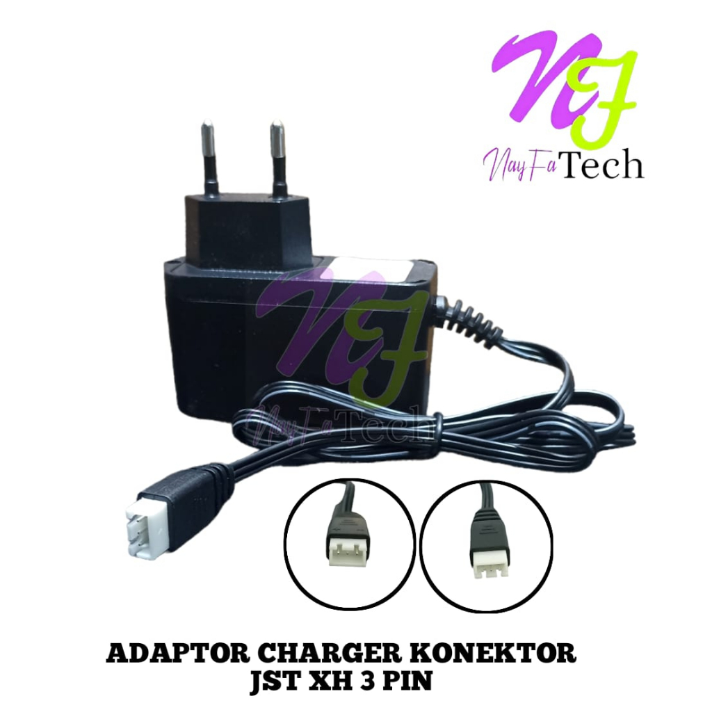 Jual Adaptor Charger/ Alat Cas/ Casan Mainan Anak RC Konektor JST XH 3 ...