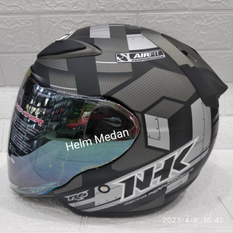 Jual Helm NHK R6 Original Cube Black Silver Doff | Shopee Indonesia