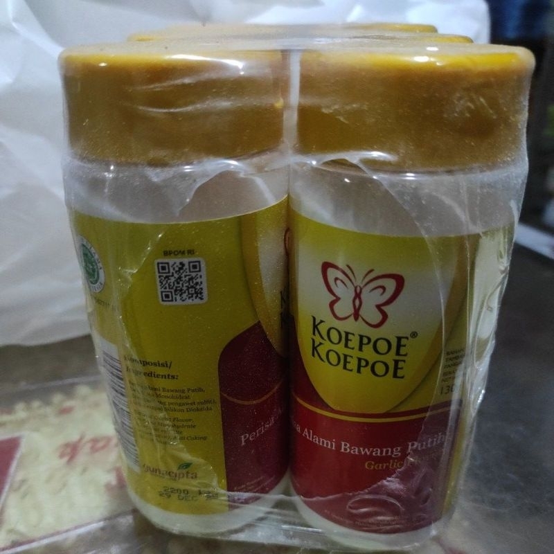 Jual Perisa Alami Bawang putih Koepoe-koepoe 130 gram | Shopee Indonesia