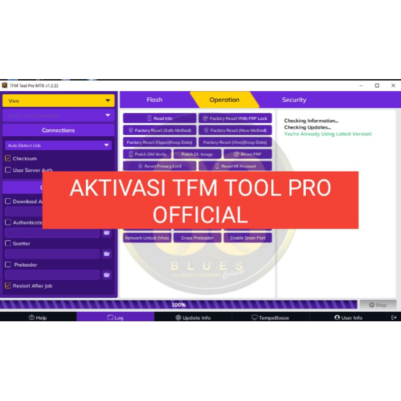 Jual AKTIVASI TFM TOOL PRO - OFFICIAL ACTIVATION TFM TOOL !! | Shopee Indonesia