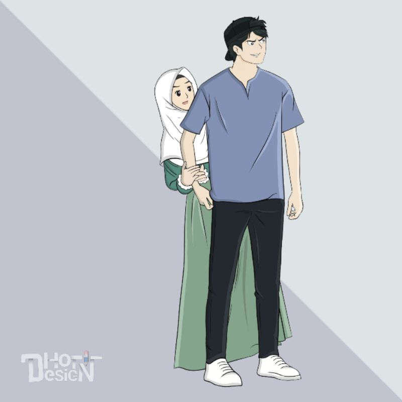 Jual baju kaos distro dhot design karakter kona&dinda gambar depan(cotton combatt24s) | Shopee ...