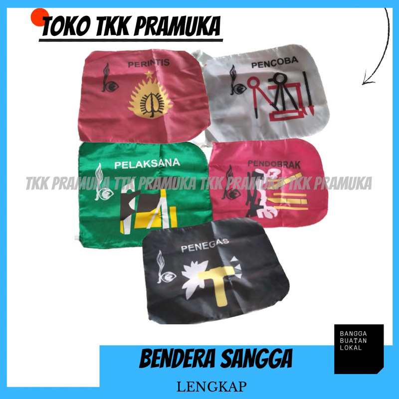 Jual Bendera sangga pramuka (Penegas,perintis,pencoba,pelaksana ...
