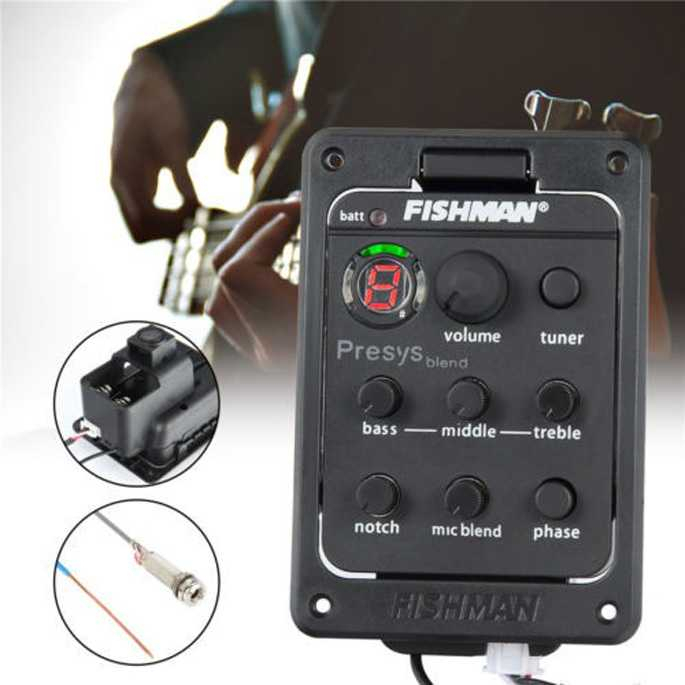 Jual FISHMAN Presys Blend Preamp Amplifier Gitar EQ Tuner - EQ-201 memodifikasi gitar akustik ...