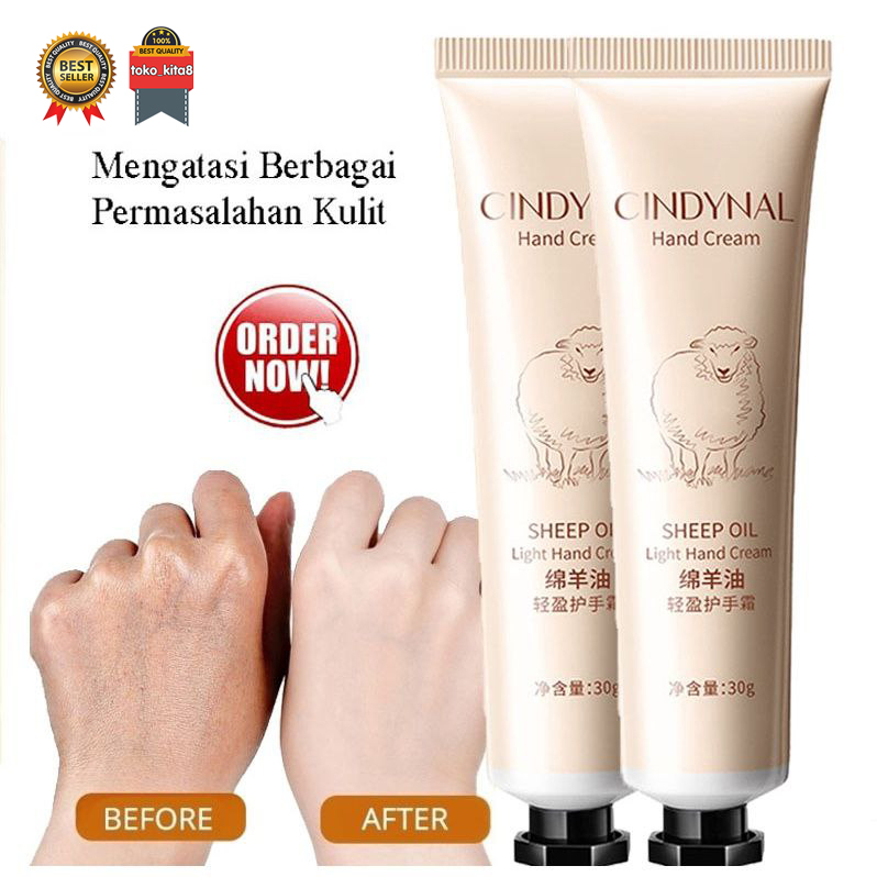 Jual Cindynal Hand Cream Sheep Oil/Krim Lotion Pelembab Kulit Tangan ...