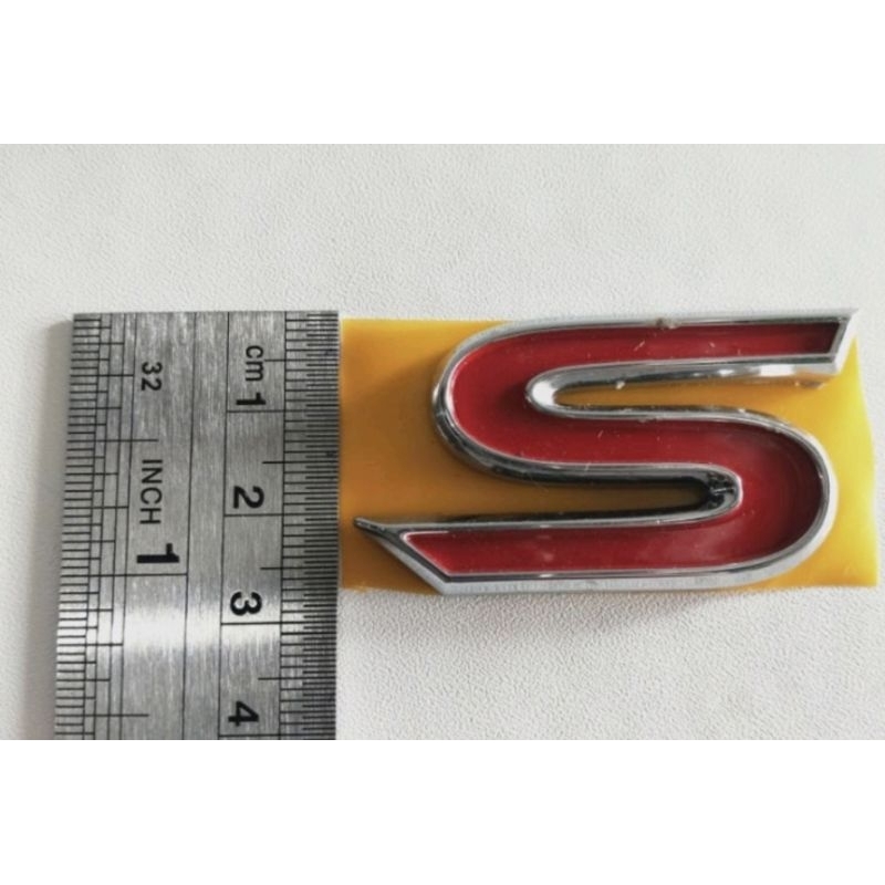 Jual Emblem Logo Type S Merah Original | Shopee Indonesia
