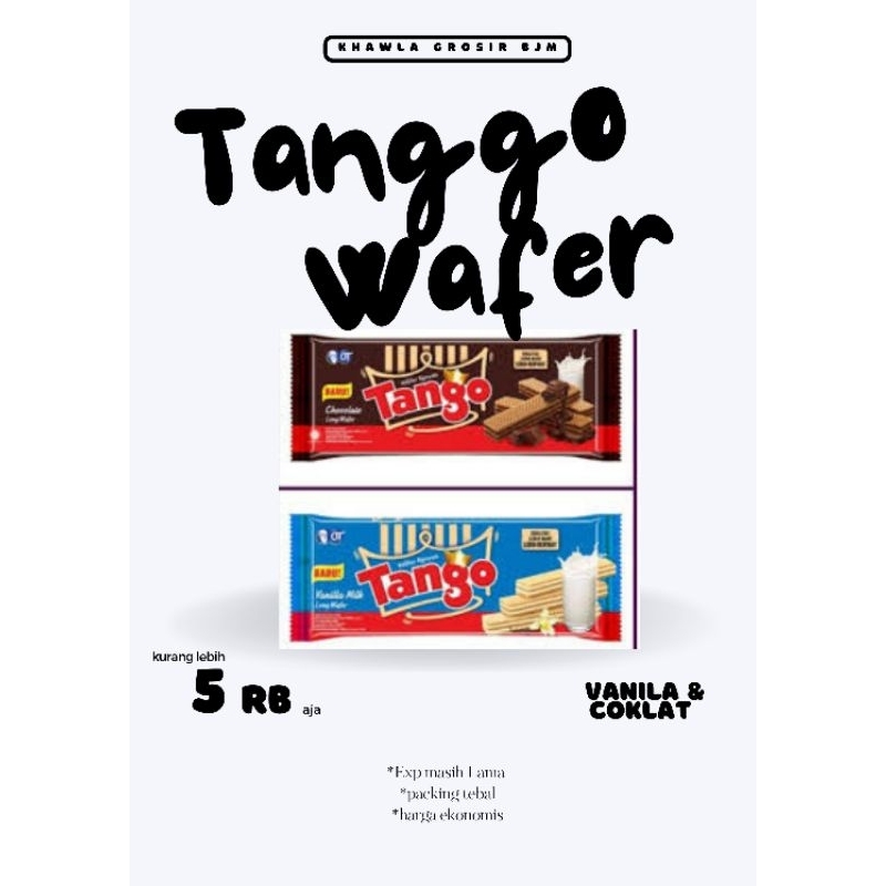 Jual Tanggo Wafer 120/110 Gr Chocolate Vanila Strawberry Tiramisu ...