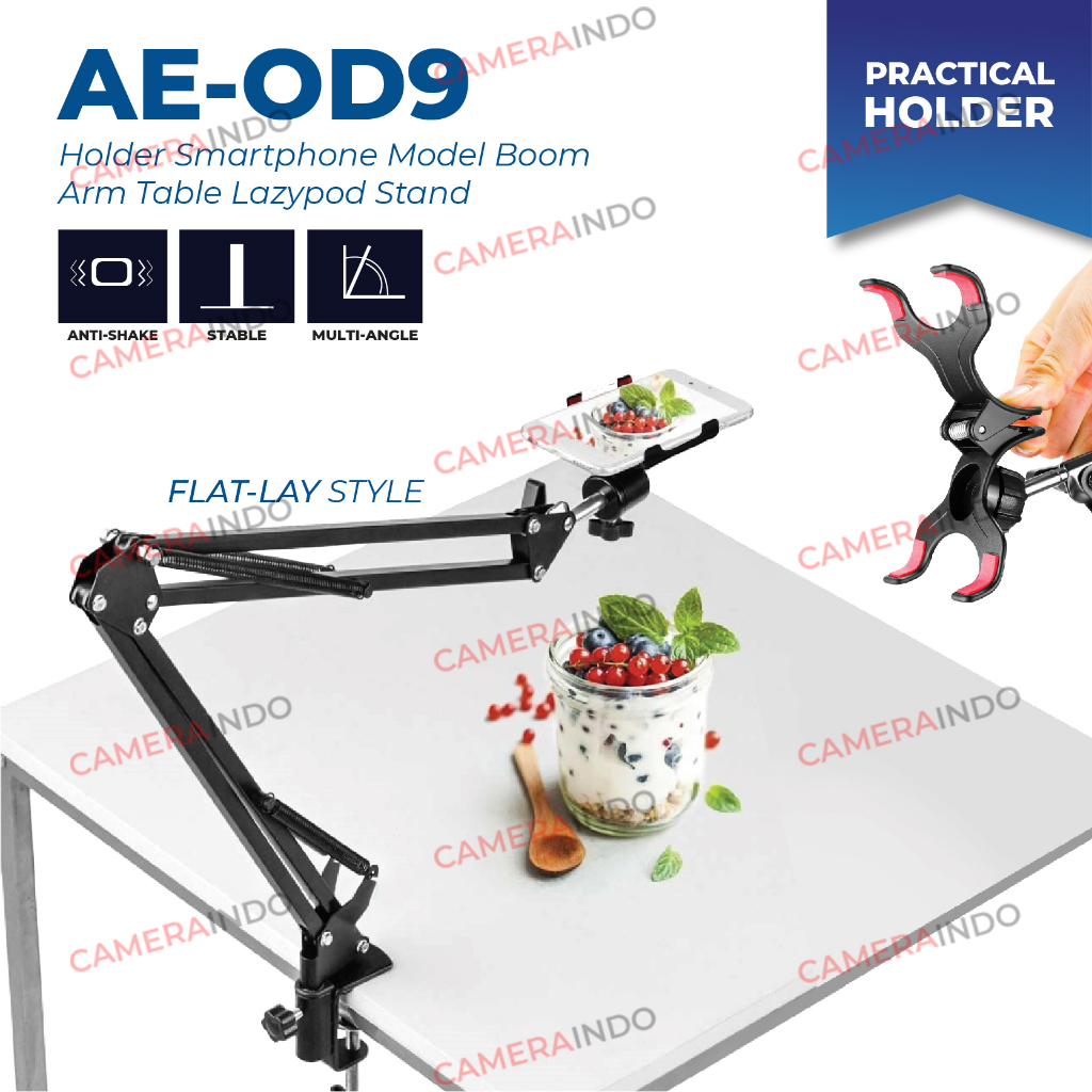 Jual Overhead Stand smartphone boom arm AE-OD9 | Shopee Indonesia