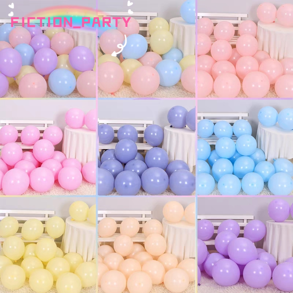 Jual Balon macaron menebal balon lateks 10 inci pesta ulang tahun balon ...