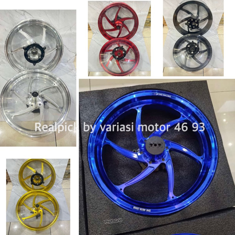 Jual velg six start vnd xmax 250cc / 300cc velg rim forget xmax 250cc ...