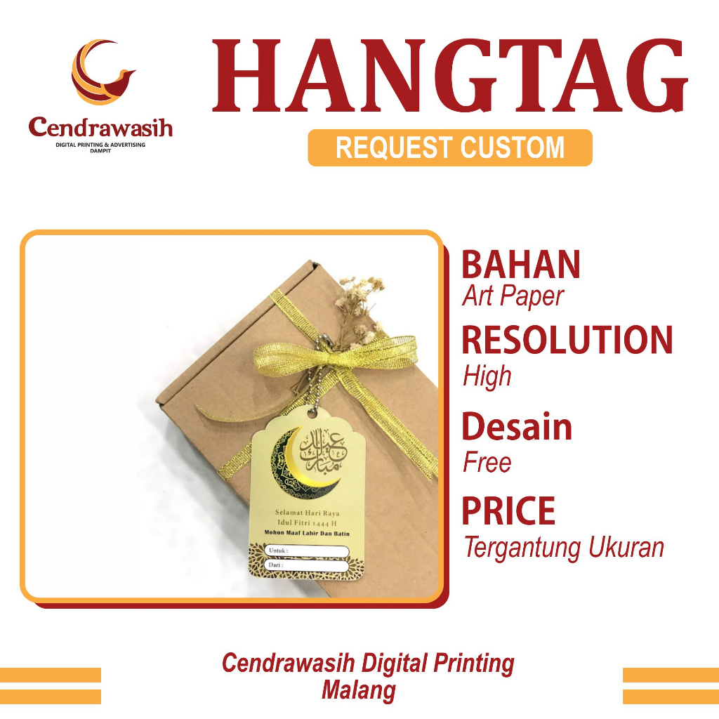 Jual HANGTAG RAMADHAN/LEBARAN/IDUL FITRI/MENUNAIKAN IBADAH PUASA/PARCEL ...