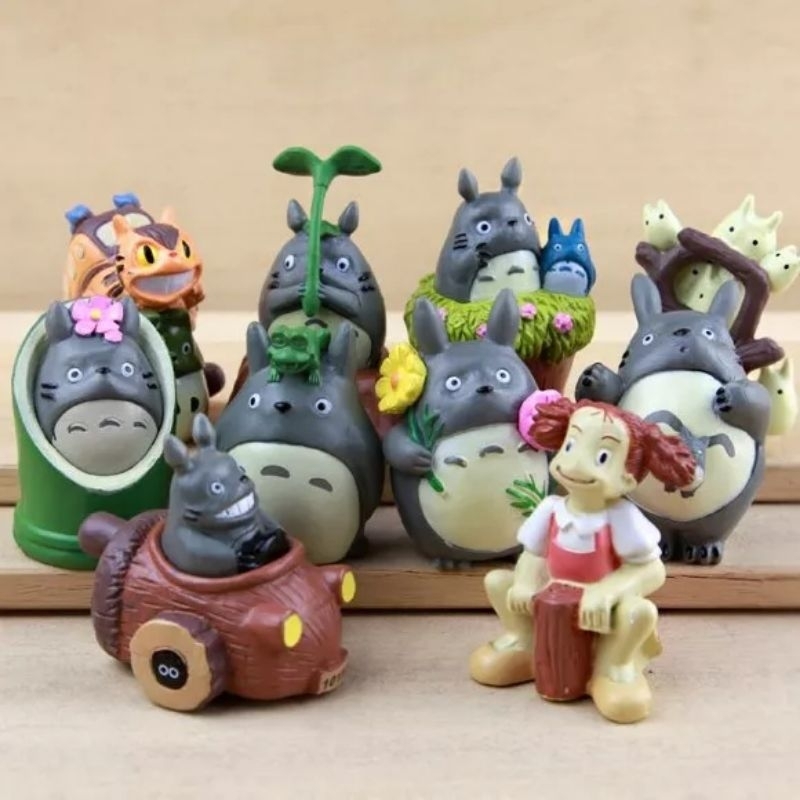 Jual MINIATUR TOTORO // HIASAN KUE TOTORO // MAINAN PATUNG TOTORO ...