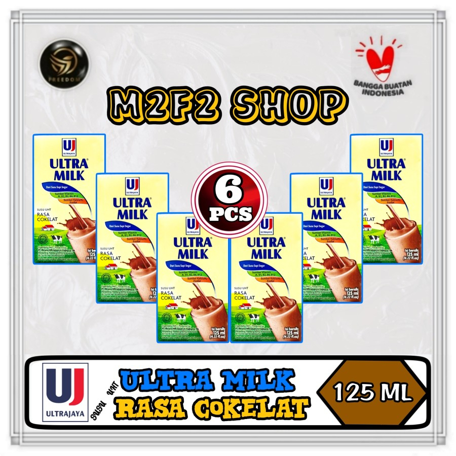 Jual Susu Ultra Milk Mini Kotak UHT Rasa Cokelat | Chocolate - 125 ml ...
