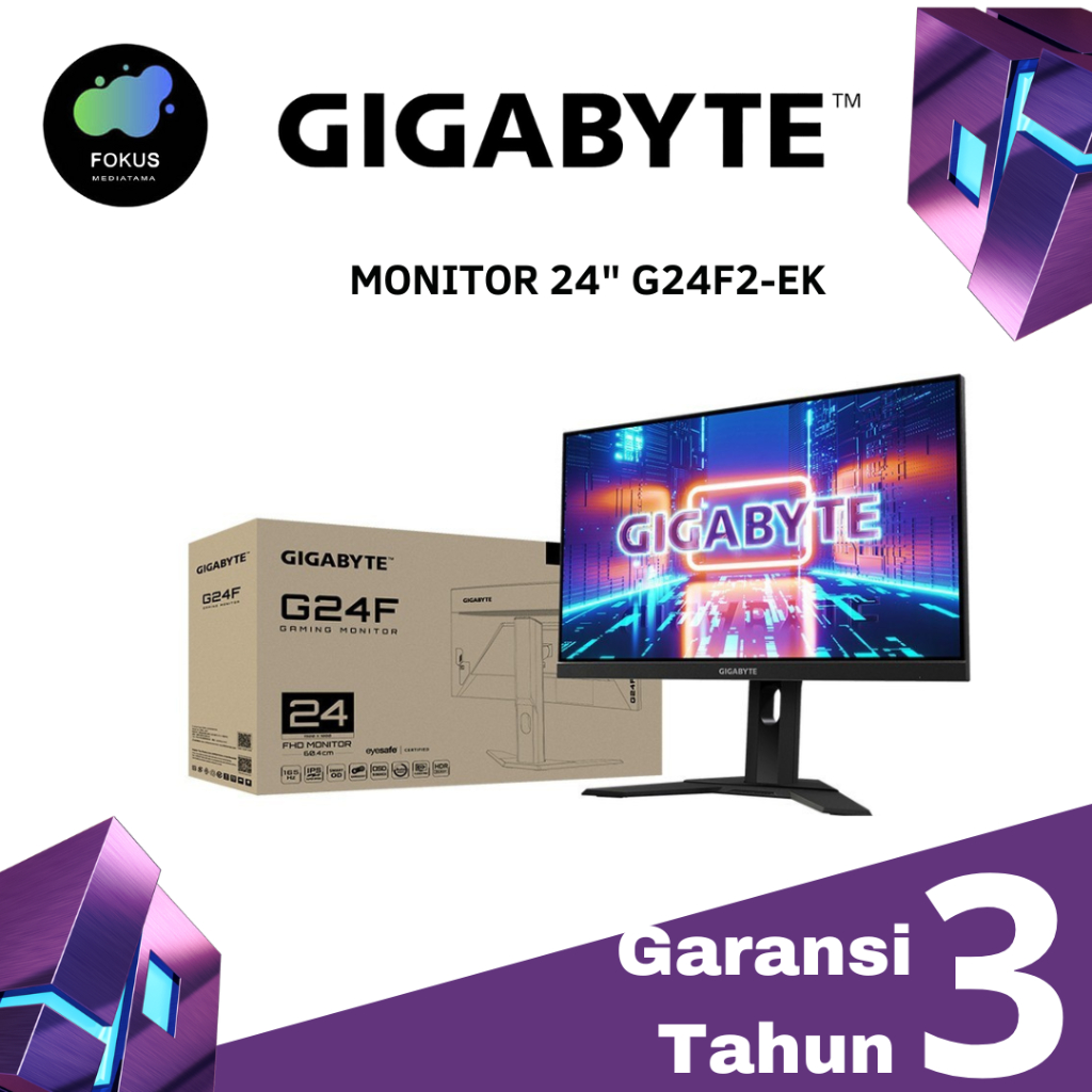Jual Gigabyte G24F 2 Gaming Monitor IPS 165Hz 1Ms 95% DCI-P3 | Shopee ...