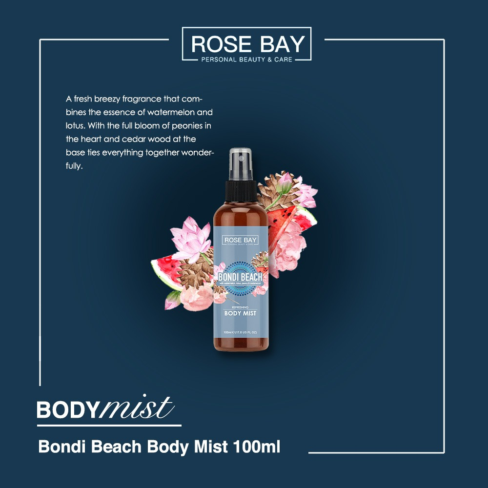 Jual Suburb Rose Bay Bondi Beach Body Mist - 100 ml | Mist Fragrance ...