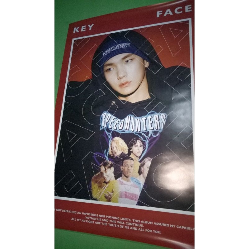 Jual Poster Album FACE SHINee Key ORIGINAL FROM ALBUM + Tube | Shopee ...