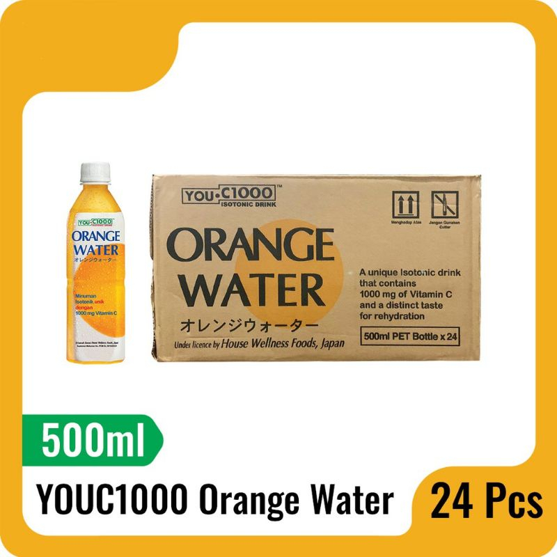 Jual UC1000 Orange Water 1 DUS / BOX (24 botol) | Shopee Indonesia