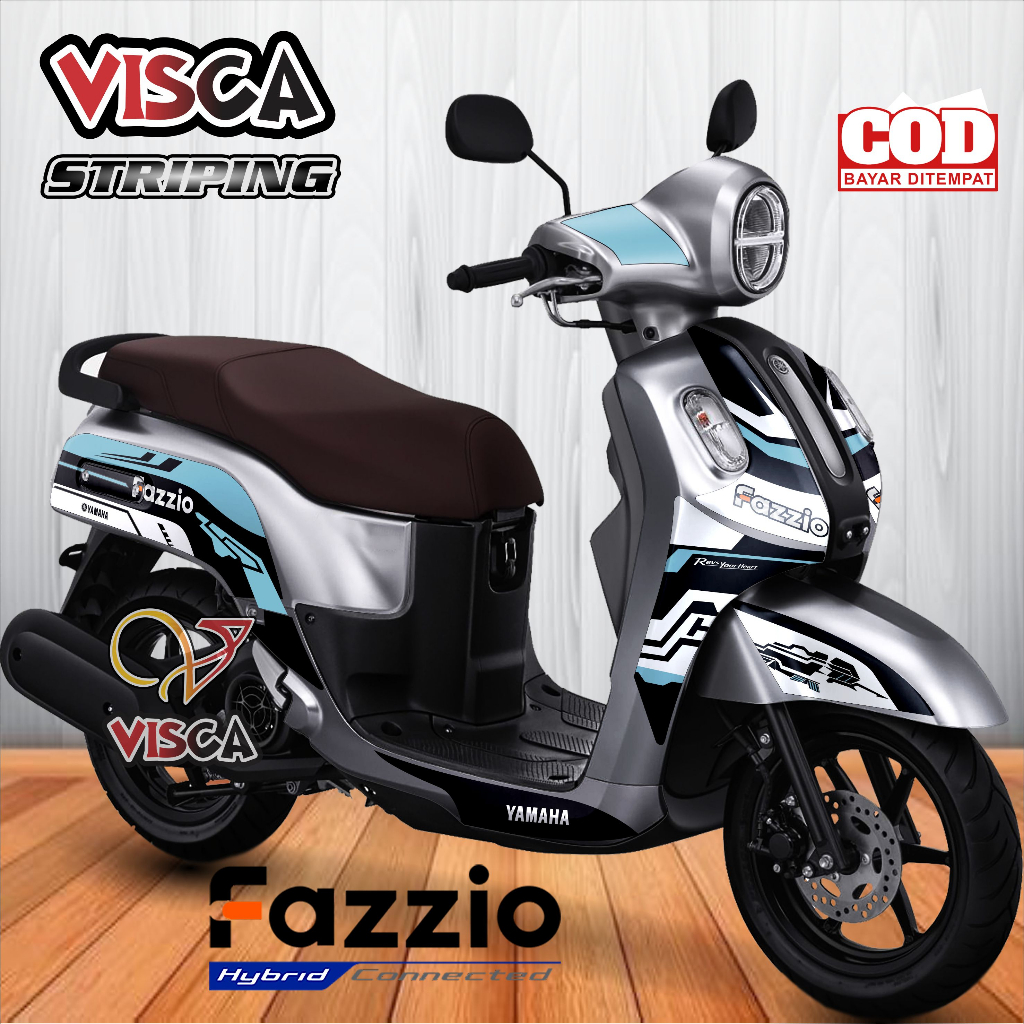 Jual Stiker Striping Yamaha Fazzio Variasi HITECH | Shopee Indonesia
