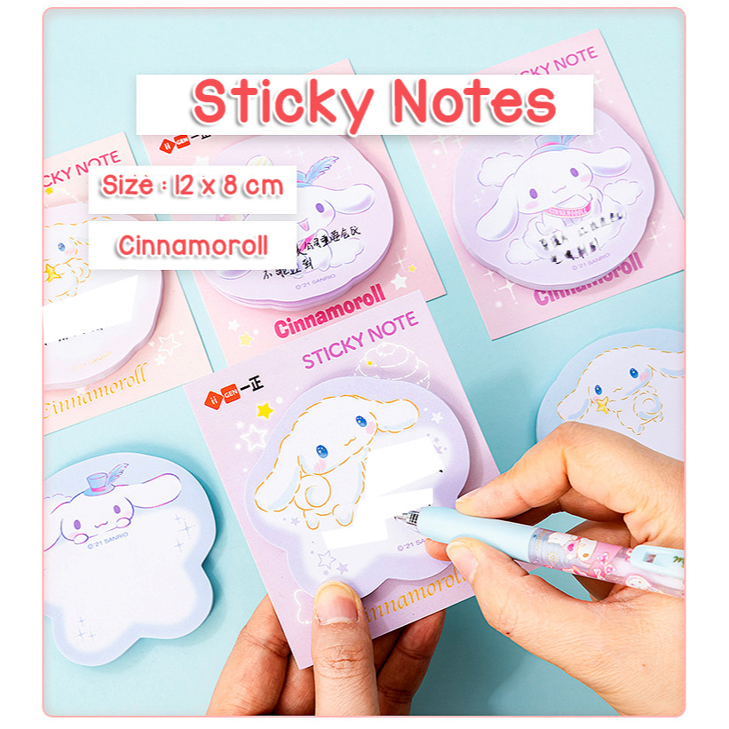 Jual KERTAS MEMO NOTEPAD STICKY NOTE CINNAMOROLL LUCU UNTUK CATATAN ...
