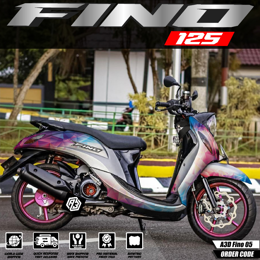 Jual (COD) Decal Sticker Fino 125 Fullbody dekal stiker Yamaha Fino 125 ...