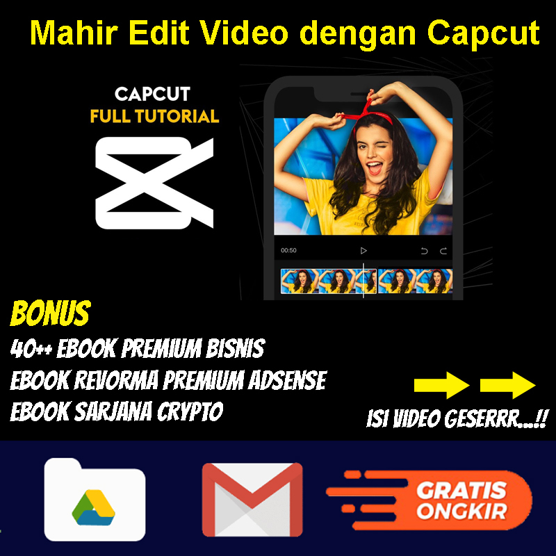 Jual Materi MAHIR Editing video menggunakan Aplikasi Capcut | Shopee Indonesia