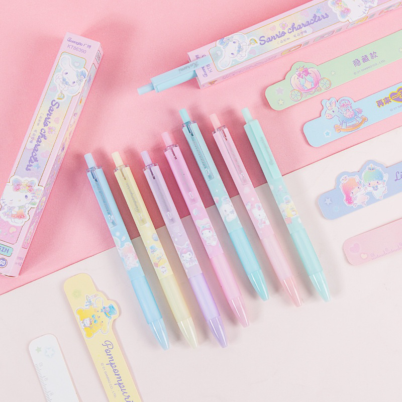 Jual SANRIO official license GuangBo pen blind box random gel pen ...