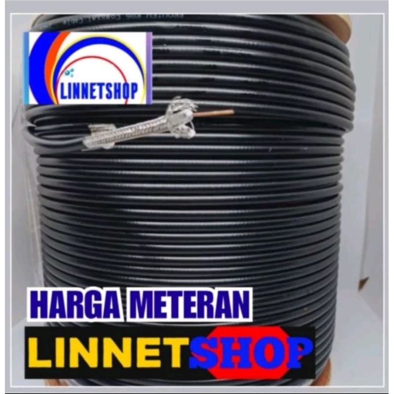 Jual KABEL COAXIAL RG6 / KABEL TV / DIGITAL KABEL PARABOLA PER METER SIAP Pakai | Shopee Indonesia