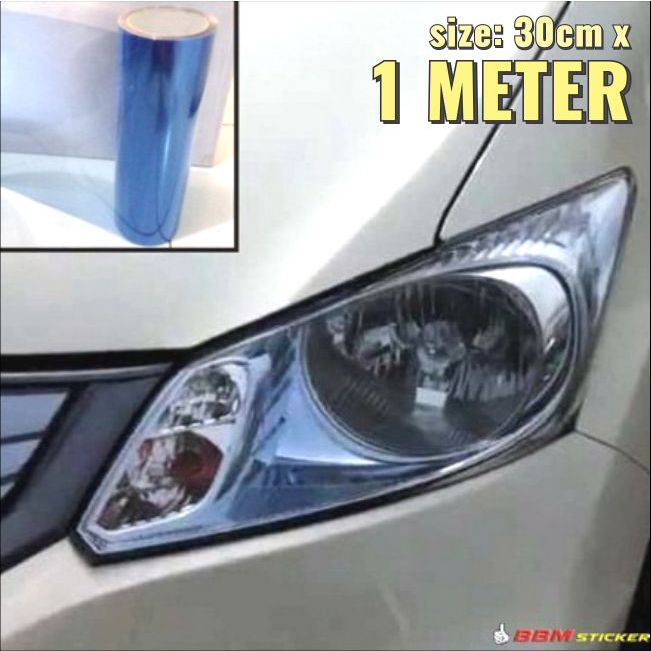 Jual Sticker transparan warna lampu mobil 30cm x 1m dashboard hybrid ...