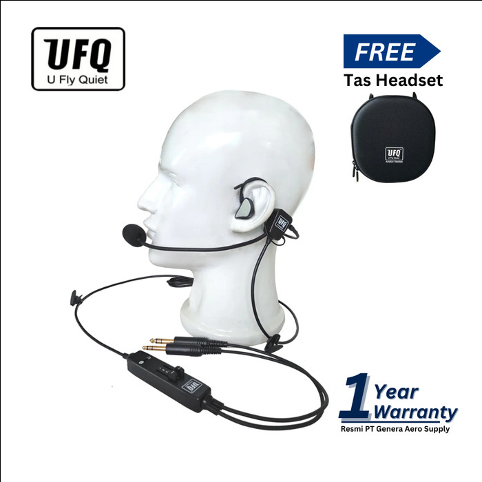 Jual UFQ L1 In-ear Aviation Headset Pilot Dual GA Boeing Plug | Shopee ...