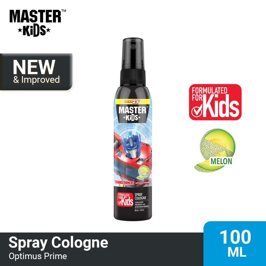 Jual Master Kids Spray Cologne Transformer Optimus Prime Botol 80ml ...