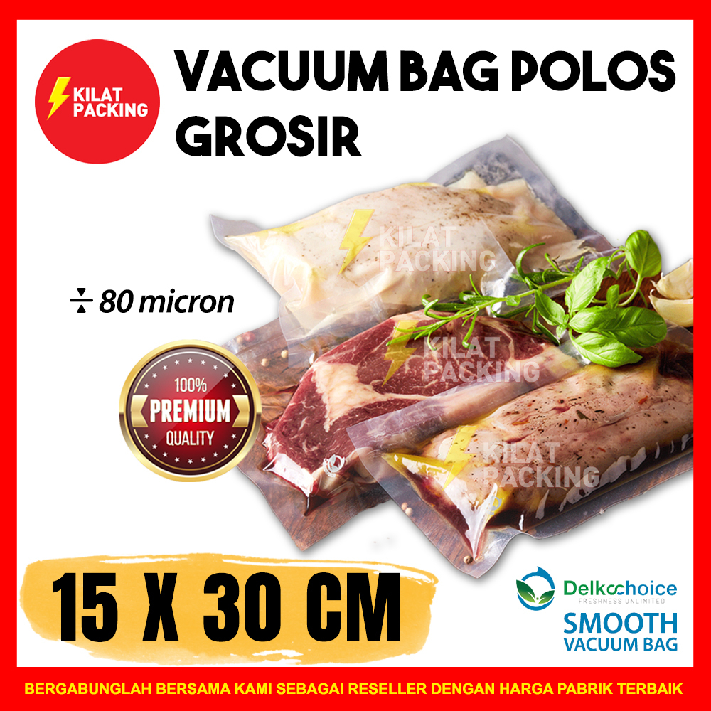 Jual PLASTIK VACUUM GROSIR / VACUM BAG POLOS / PLASTIK VAKUM MAKANAN ...