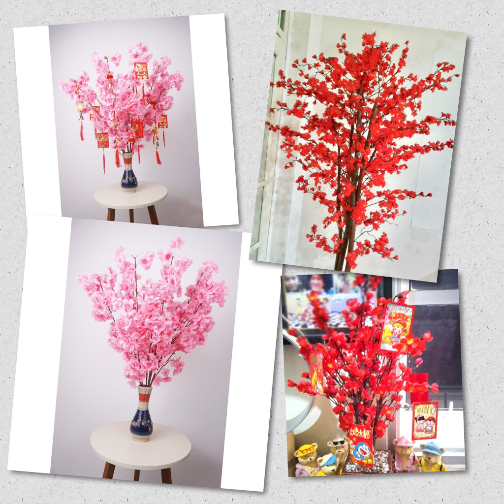 Jual Pohon Imlek Angpao Bunga Sakura Meihua 70 cm Tebal | Shopee Indonesia