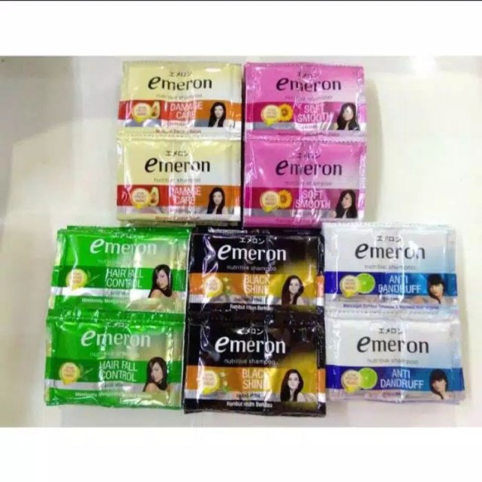 Jual Emeron Shampoo renceng isi 12 sachet x @10 ml | Shopee Indonesia