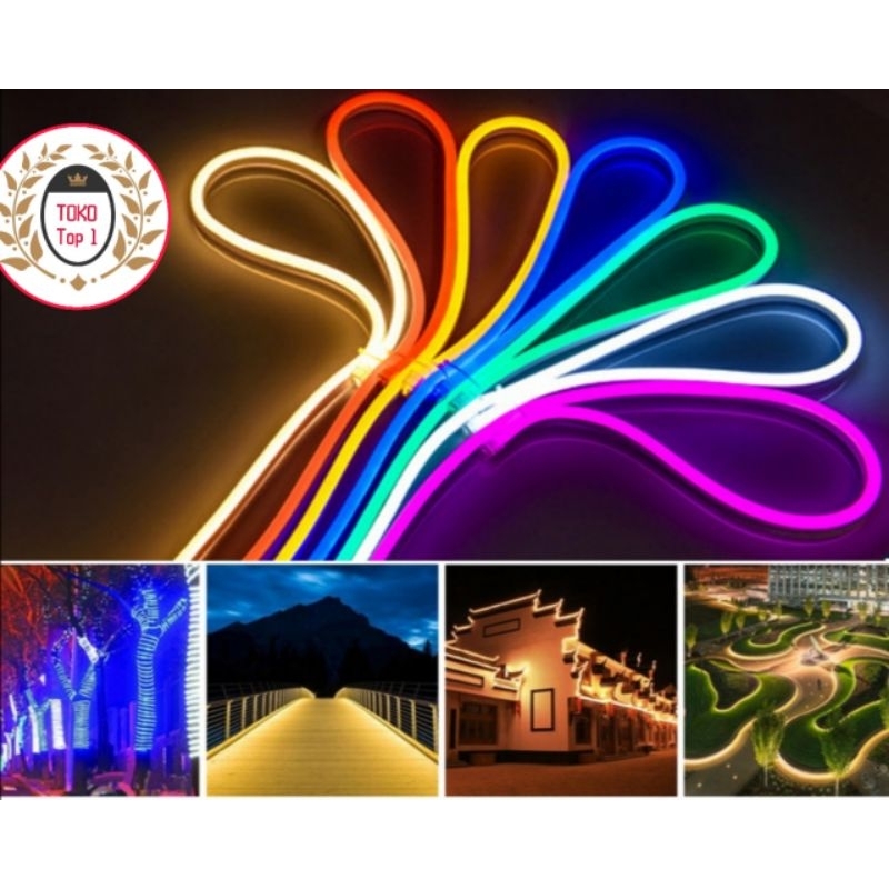 Jual Paket Lampu Neon Flex 220v 1m 2m 3m 4m 5m 5 meter Led Selang ...