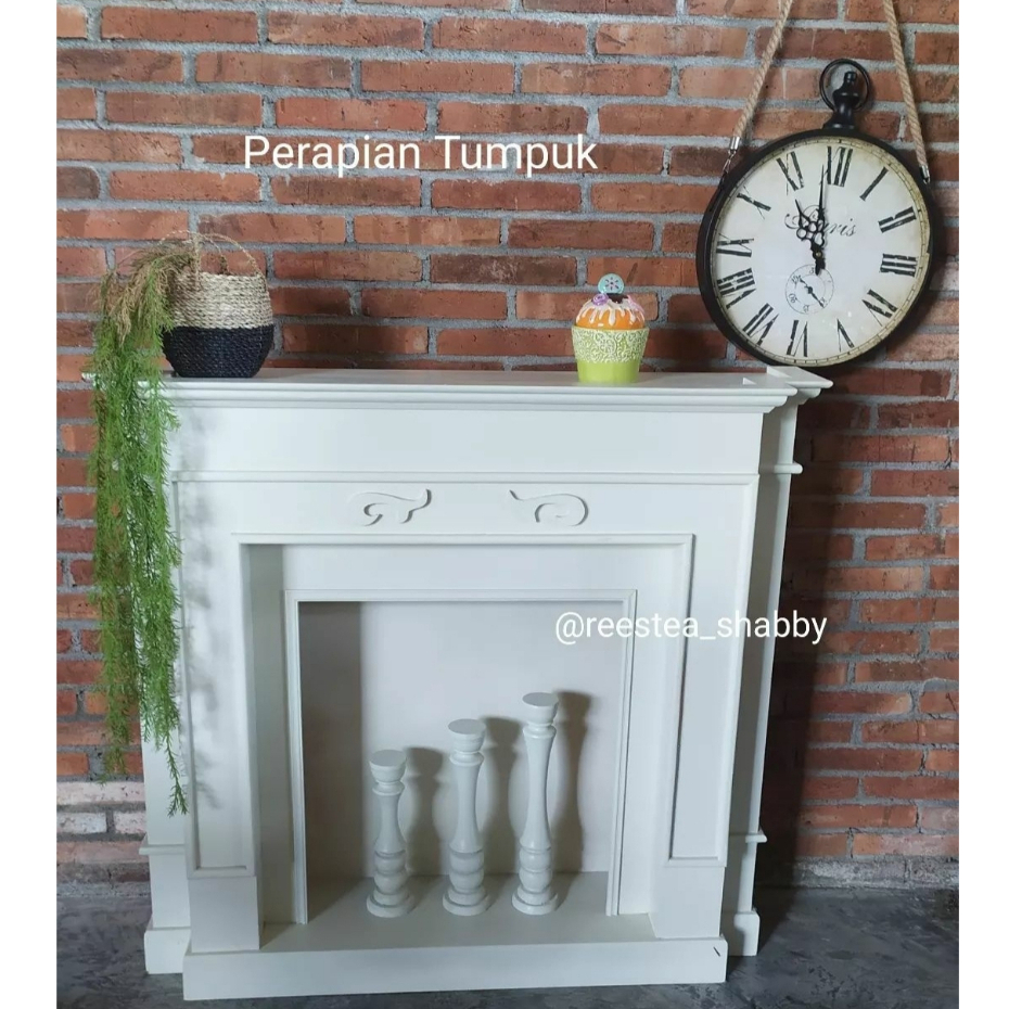 Jual Perapian Susun/ Perapian Tumpuk Rak fireplace Aesthetic meja foyer ...