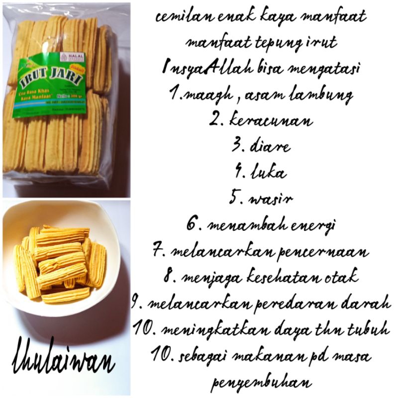 Jual Kue irut jari kue garut untuk asam lambung dan maagh kemasan 500 ...