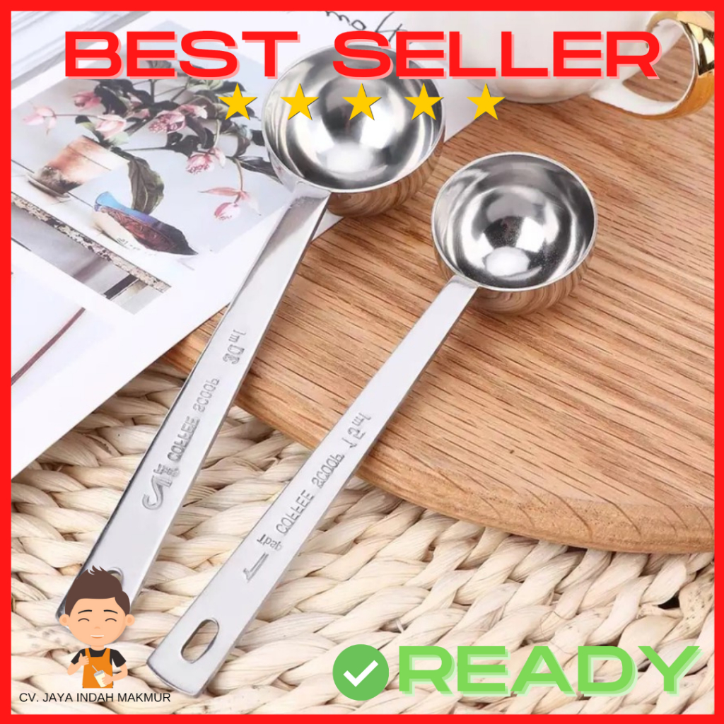 Jual Sendok Takar Kopi Stainless Steel 7gr 10gr | Coffee Measuring Spoon 15 30ml | Sendok Takar ...